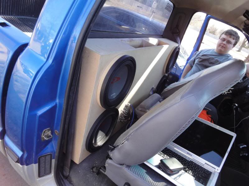 Single Cab Truck Subwoofer Box 8" Dual Sub Box Regular Cab / Single